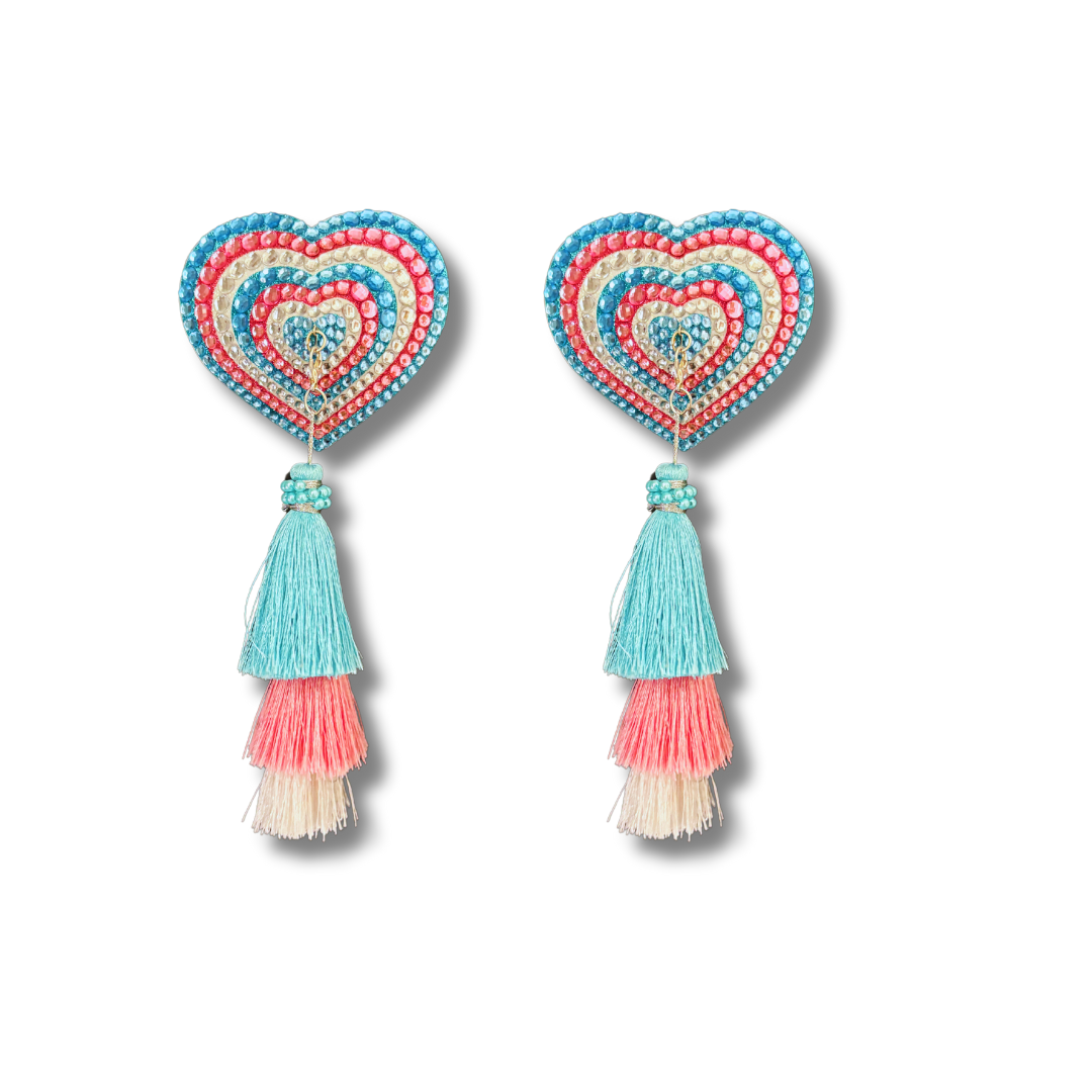 Sparkle Resistance Trans Pasties | Heart & Tassels