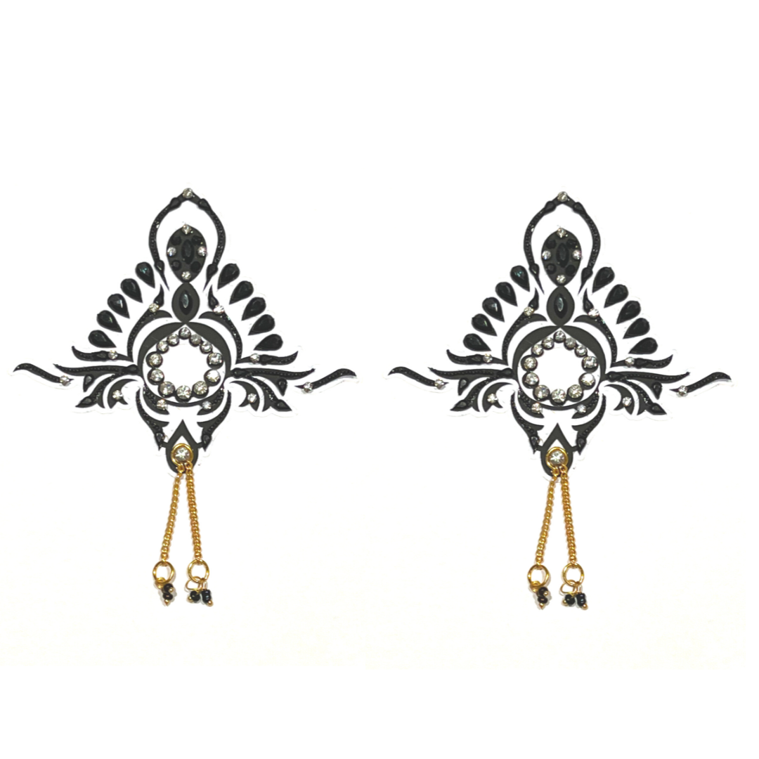 TIARA VON TEASE Intricate Design Nipple Pasty, Cover (2pcs) with delic